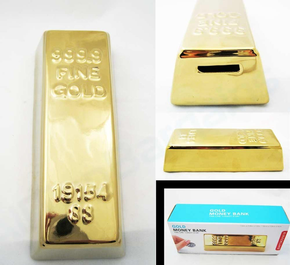 Gold Bar Money Bank – Oh My Gifts! Online Gift Emporium